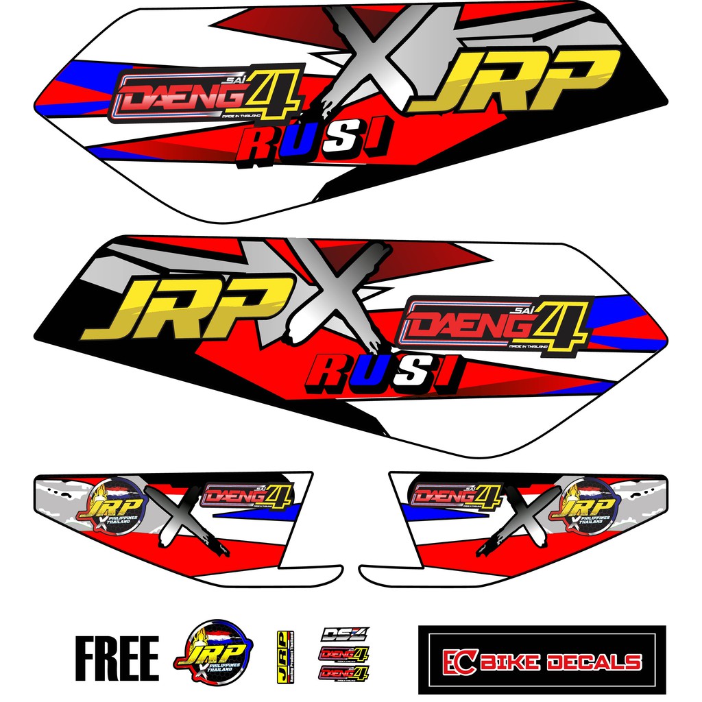 RUSI TC 125150 JRP X DAENG DECALS | Shopee Philippines