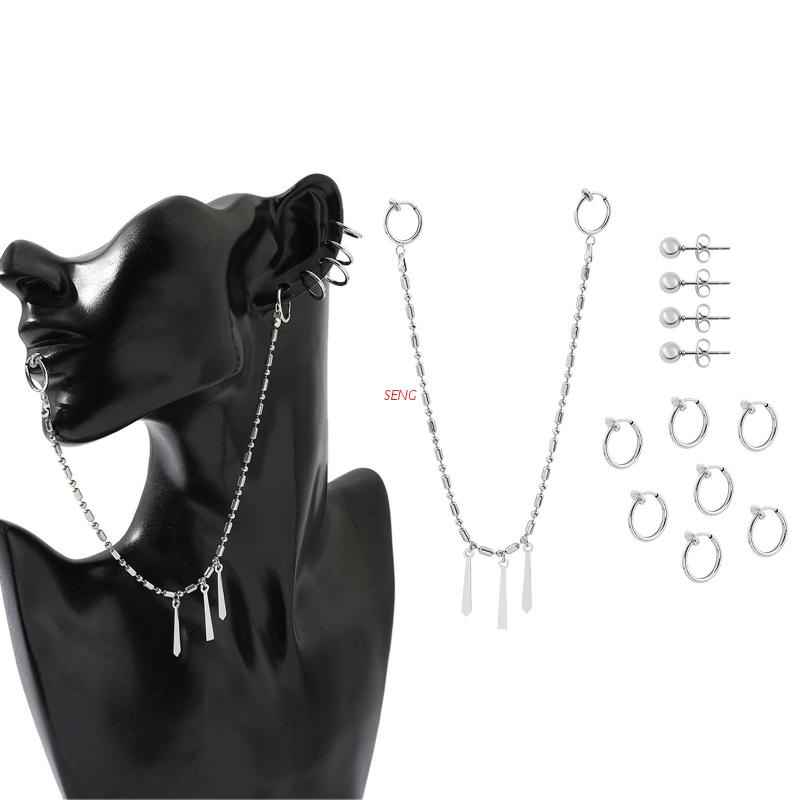 seng Attractive Miyamura Izumi Anime Horimiya Earrings Lip Chain Rings ...