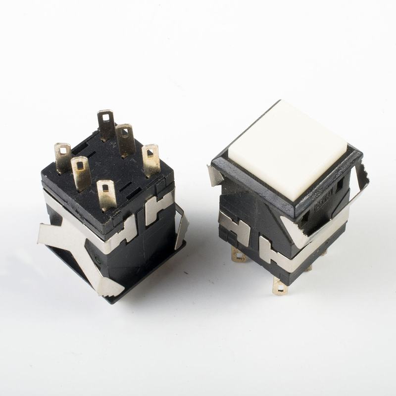Ready stock* KD2 Push Button DPDT OFF/(ON) Momentary Switch 125V/6A ...