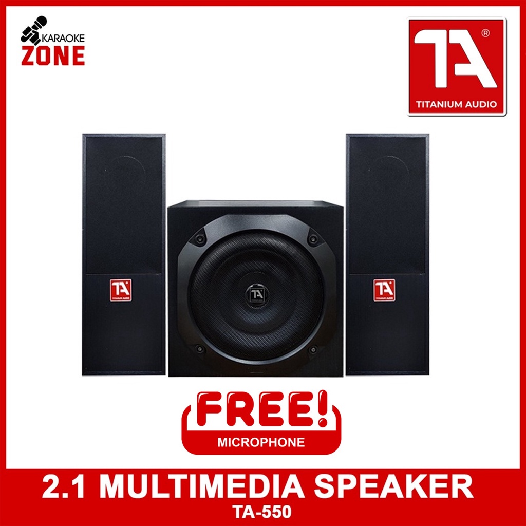 TA-550 Titanium Audio 2.1 Multimedia Speaker System / Titanium Audio ...