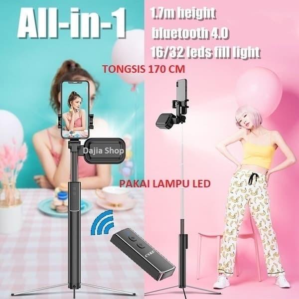 Tongsis | Tongsis Tripod 170Cm Bluetooth With Led And Remote Shutter ...