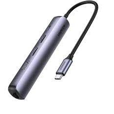 Ugreen 10919 USBC Adapter HDMI 2K + 2xUSB 3.0 + Lan 1Gbps + PD100W ...