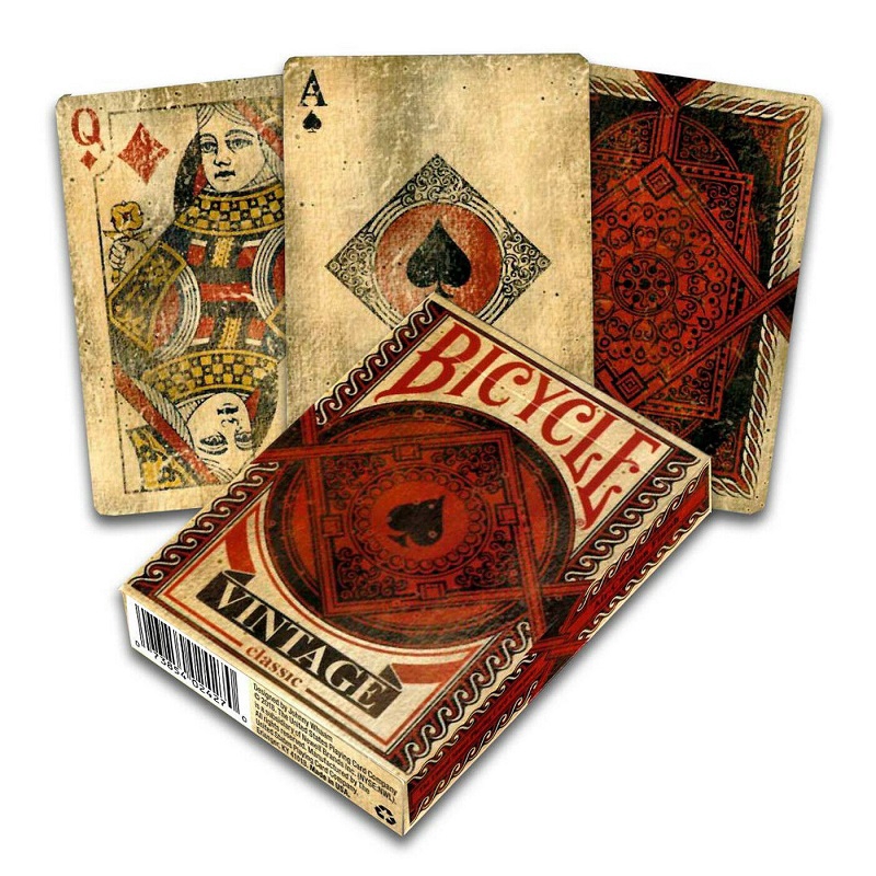 Bicycle Vintage Classic Playing Cards Deck Poker Original Aged Look ...