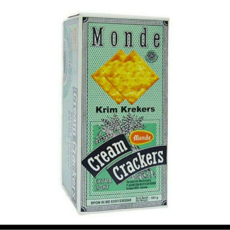 Monde Cream Crackers 180gr | Shopee Philippines