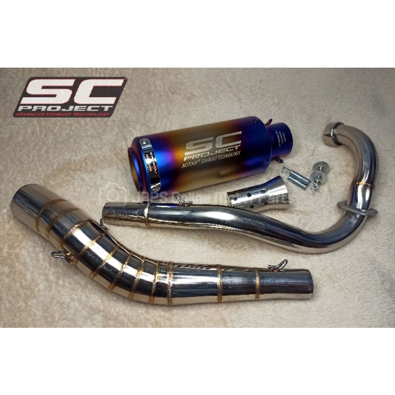 Suzuki Raider 150 Fi Carb AKRAPOVIC Full System Exhaust Muffler ...