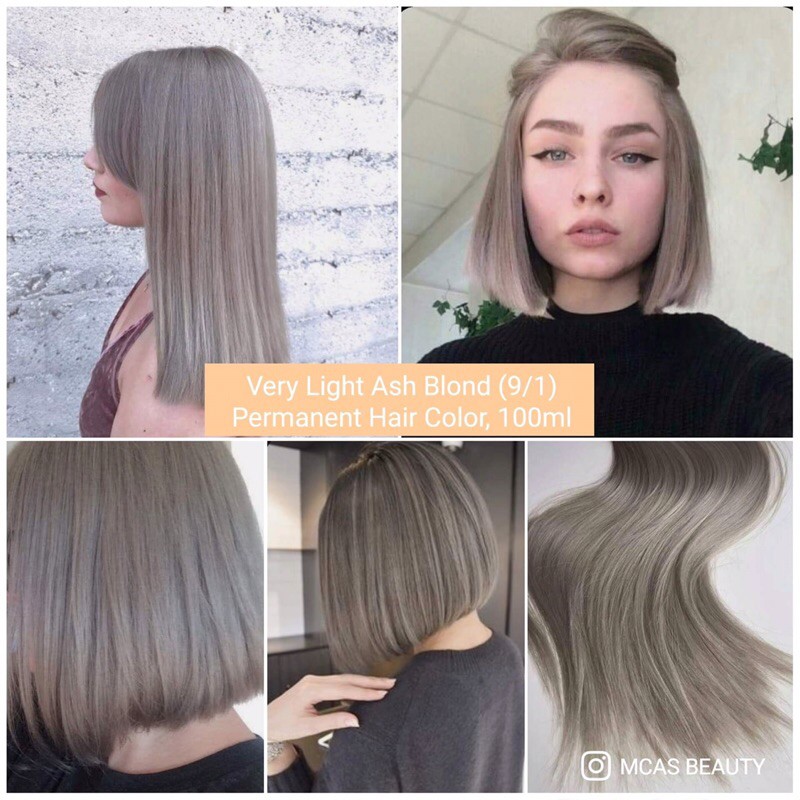 Very Light Ash Blond Permanent Hair Color (9/1) | Shopee Philippines