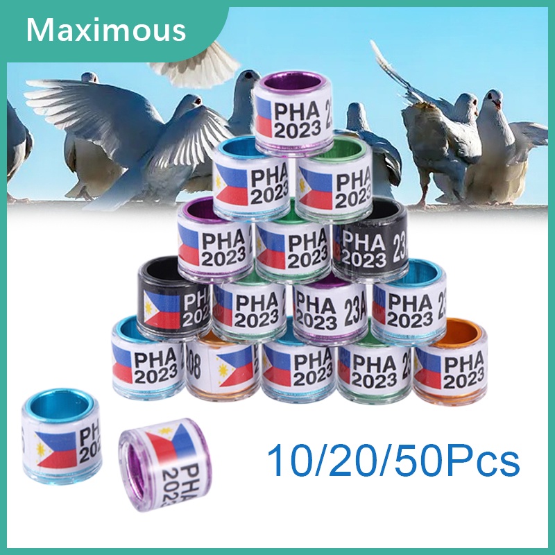 Pha Pigeon Logo 10 Pcs PHA/PHIL Pigeon Ring 2023 Pigeon Foot Ring