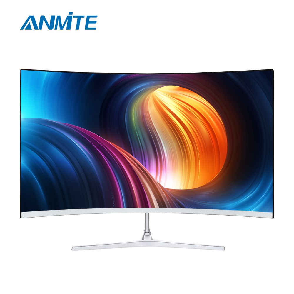 Anmite 22" 75HZ IPS Curved FHD LED Monitor HDMI HDR Ultra-narrow bezel ...