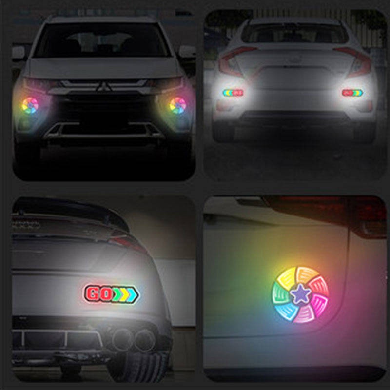 Reflective Car Sticker Safety Direction Indicator Sticker Go Arrow ...