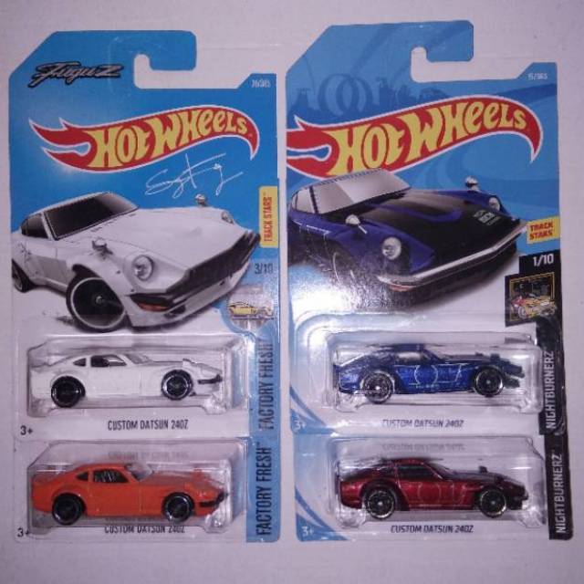 Hot Wheels Custom Datsun 24OZ Night Burnerz 2018 and Factory Fresh ...