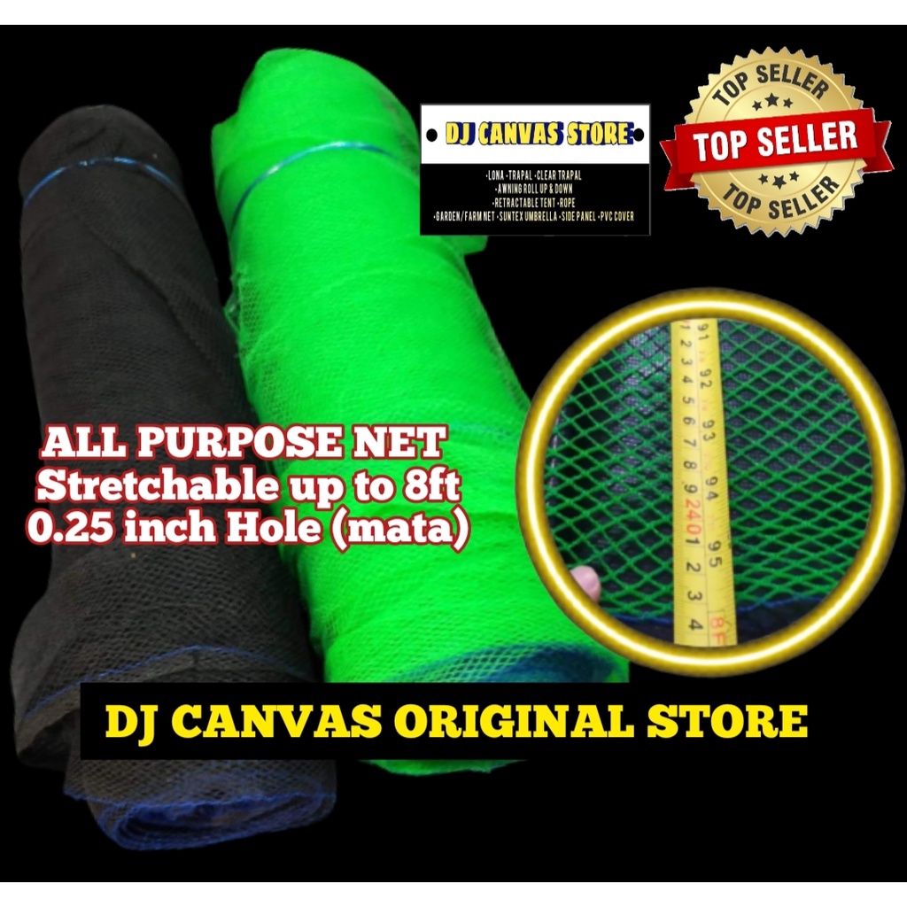 8ft x 1 meter 0.25 INCH HOLE FARM NET Green house Poultry Net ...
