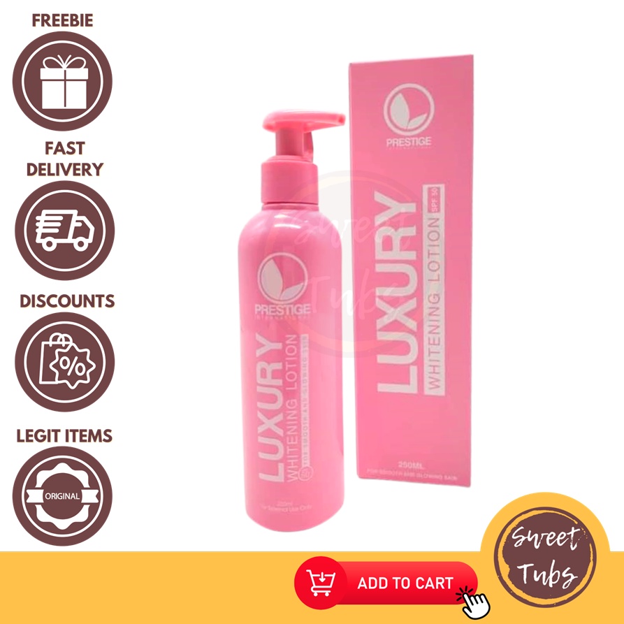 Prestige Luxury Whitening Lotion SPF 50 250ml New Packaging | Shopee Philippines
