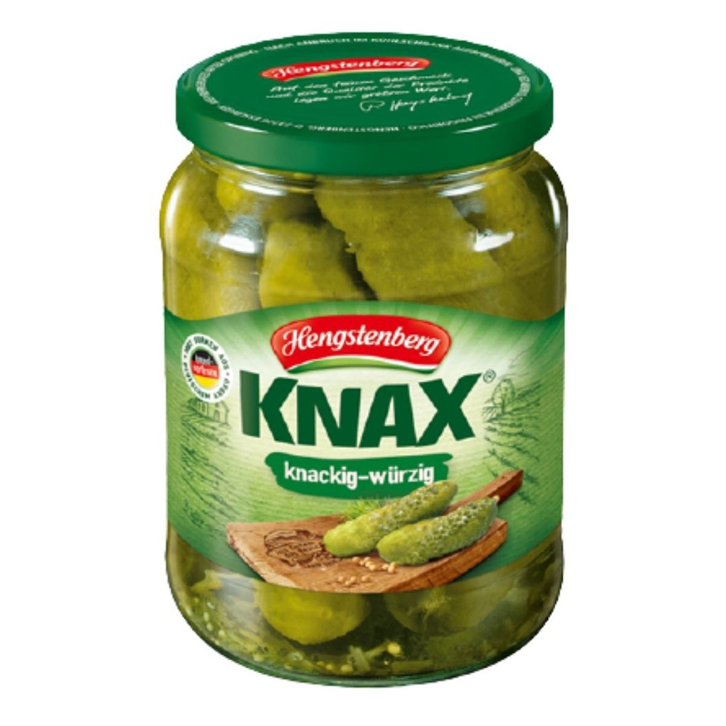Hangstenberg Kenak Pickled Cucumber 720 Ml.-Hengsteberg Knax Crunchy ...