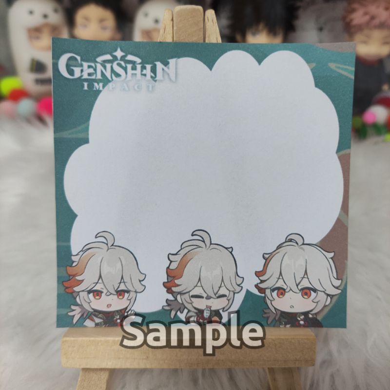 sohanshoppe Genshin Impact Notepad Xiao Venti Zhongli Raiden Childe ...