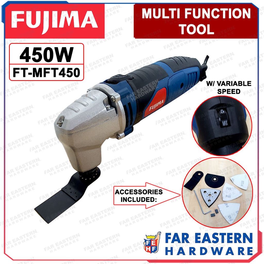 FUJIMA Oscillating Multi-Tool 450W Oscillator Multitool FT-MFT450 ...