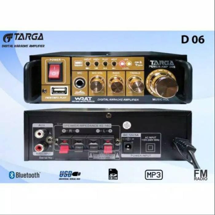 Power Amplifier Targa D6 Ampli Targa D6 ORIGINAL | Shopee Philippines