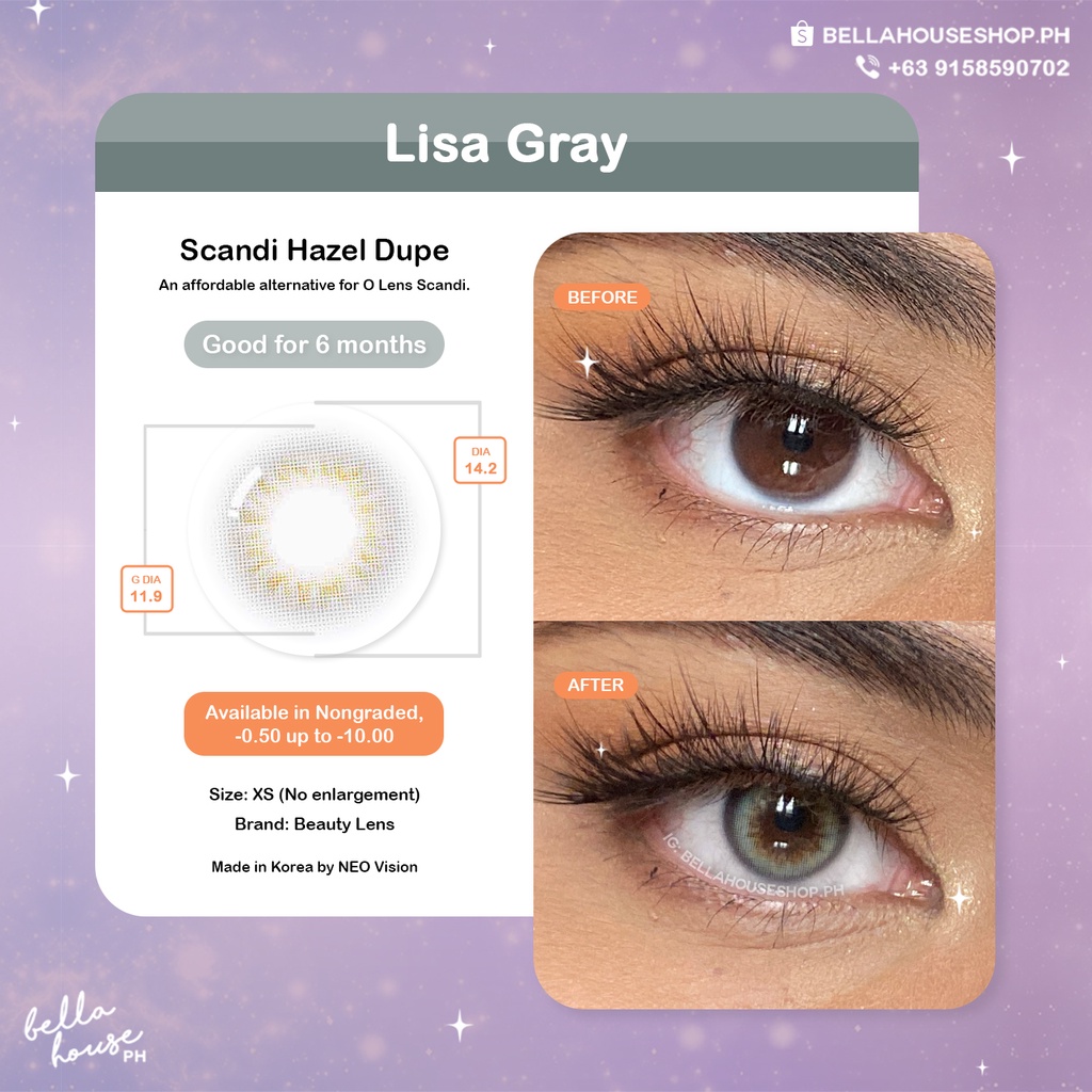 NEW ARRIVAL! Beautylens NEOVision - Lisa Gray (Natural Nongraded ...