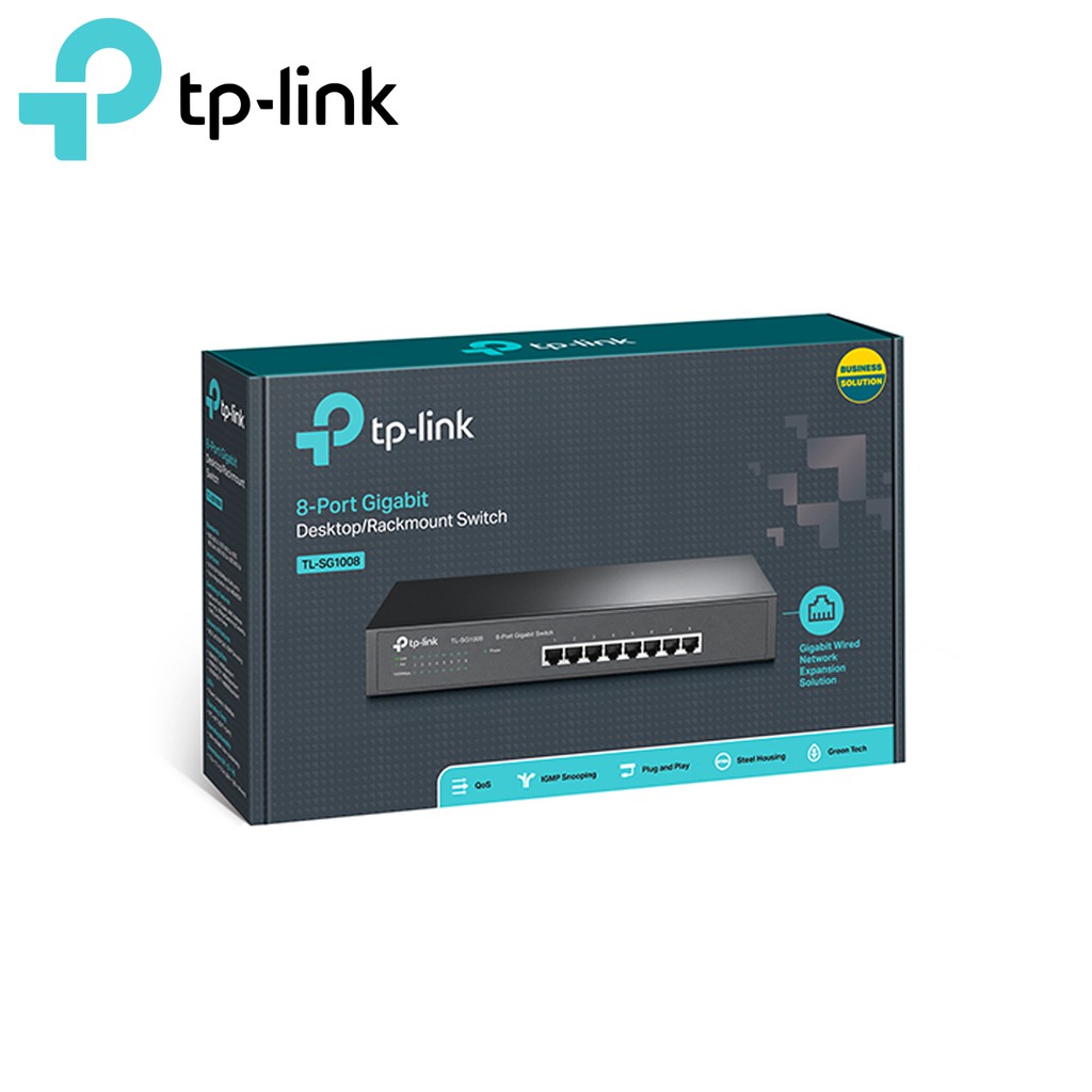 TP-Link TL-SG1008 8-Port Gigabit Desktop/Rackmount Switch | Shopee ...