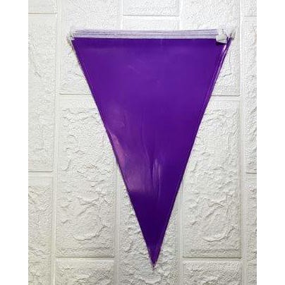 Violet Party Banderitas Triangle Flag Banner Birthdays Reveal ...