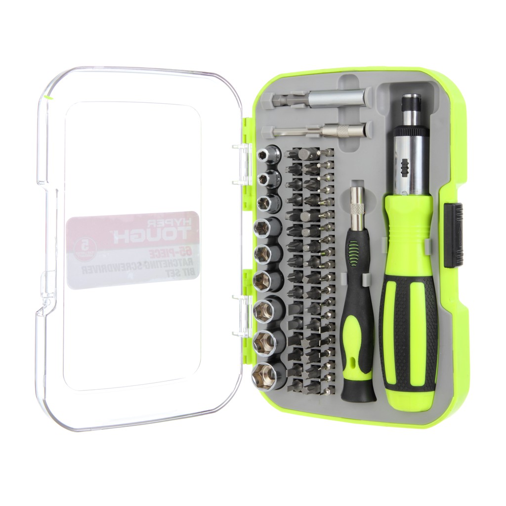 Hyper Tough 65 Piece Ratcheting Screwdriver Set With Case Shopee Philippines