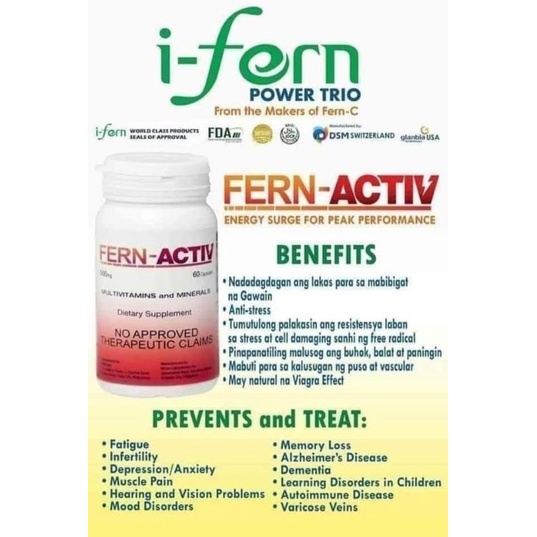 FERN ACTIVE Multivitamin and Minerals | Shopee Philippines
