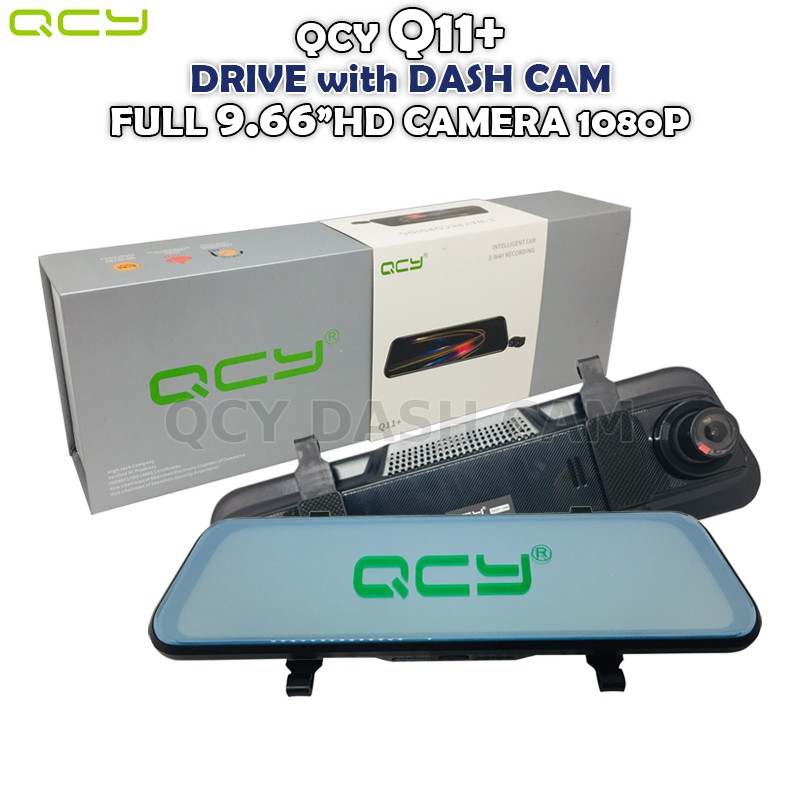 QCY DASH CAM Newest Q11+9.66 TOUCH SCREEN | 3WAY DASHCAM | Shopee ...