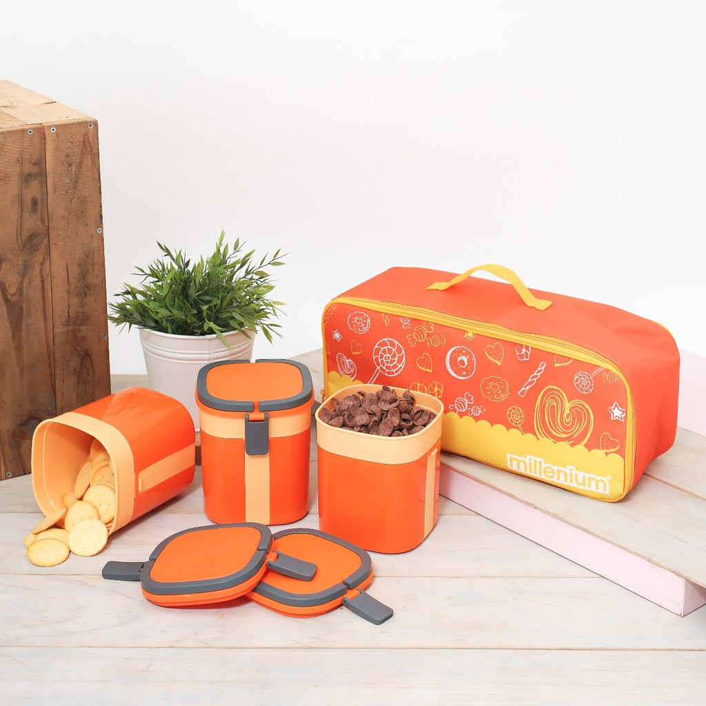 Millennium Canister Set - Airtight Lock Container Jar | Shopee Philippines