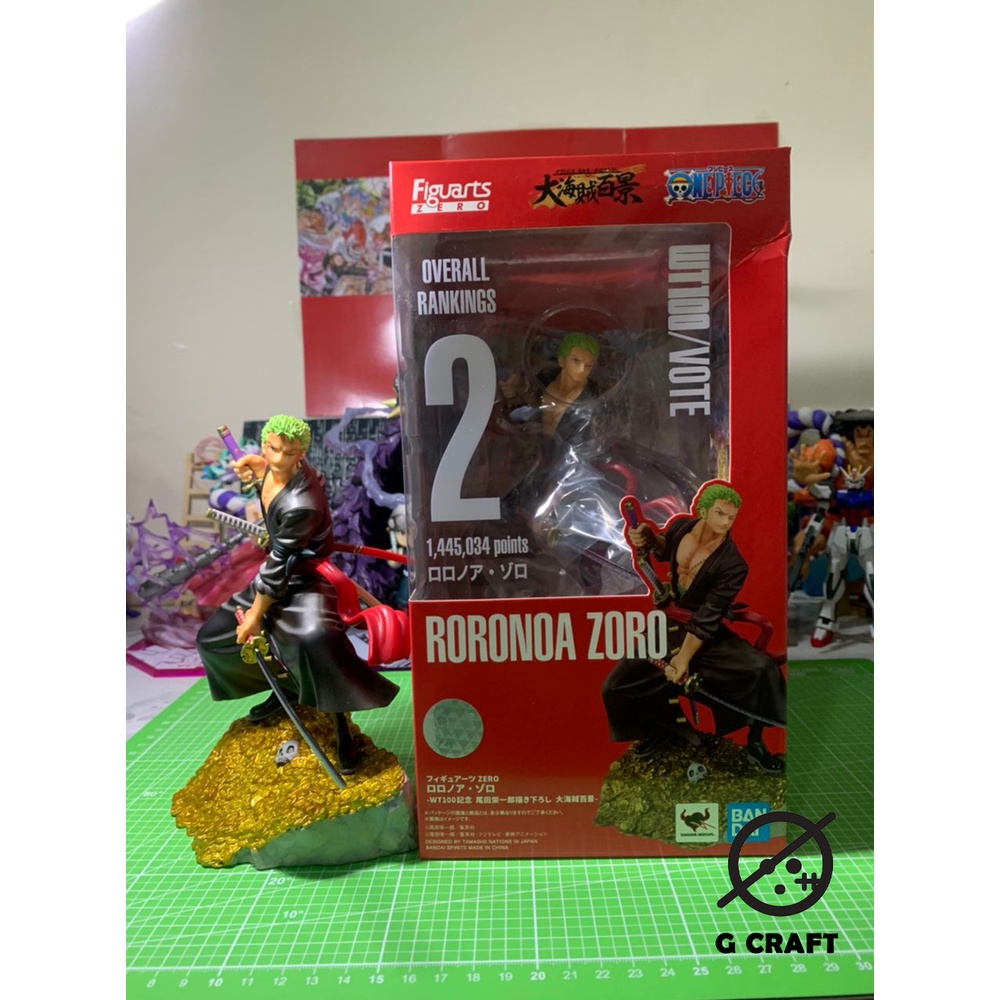 ONE PIECE - TAMASHII - FIGUARTS ZERO - RORONOA ZERO WT 100 EIICHIRO ODA ILLUSTRATION DAIKAIZOKU ...