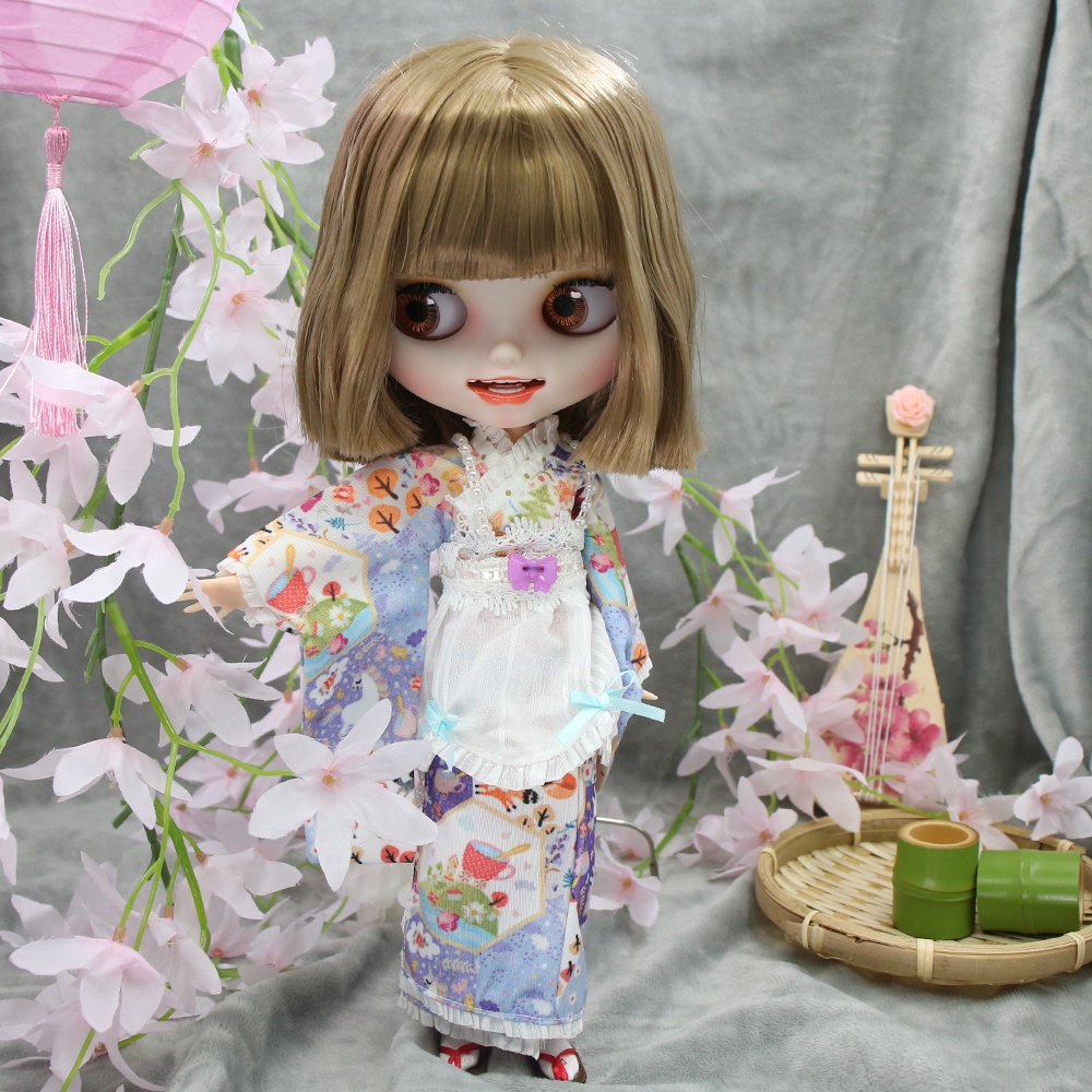 ICY DBS Little Ragdoll Clothes Purple Rabbit Pink Kimono Suit ob24 ...