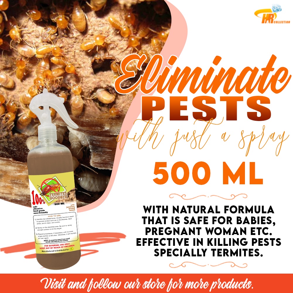 Termites Goodbye Spray 500ml Natural Termites Killer Pamatay Anay with ...