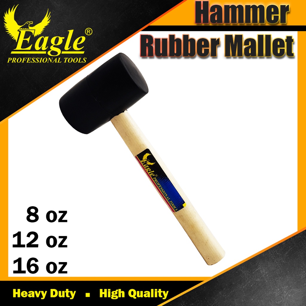 Eagle Rubber Mallet 8oz & 12oz (SOLD PER PIECE) | Shopee Philippines