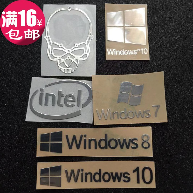 New metal sticker-Intel intel metal sticker Windows Win7810 computer ...