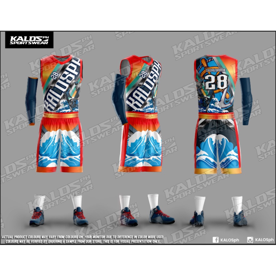 0092 SEAFARER MARINE SEAMAN DESIGN BASKETBALL JERSEY SET SANDO AND ...