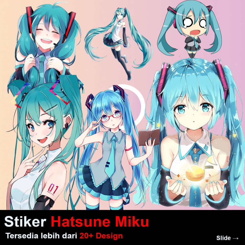 Sticker Vocaloid Hatsune Miku Tumblr Laptop Hp Anime | Shopee Philippines