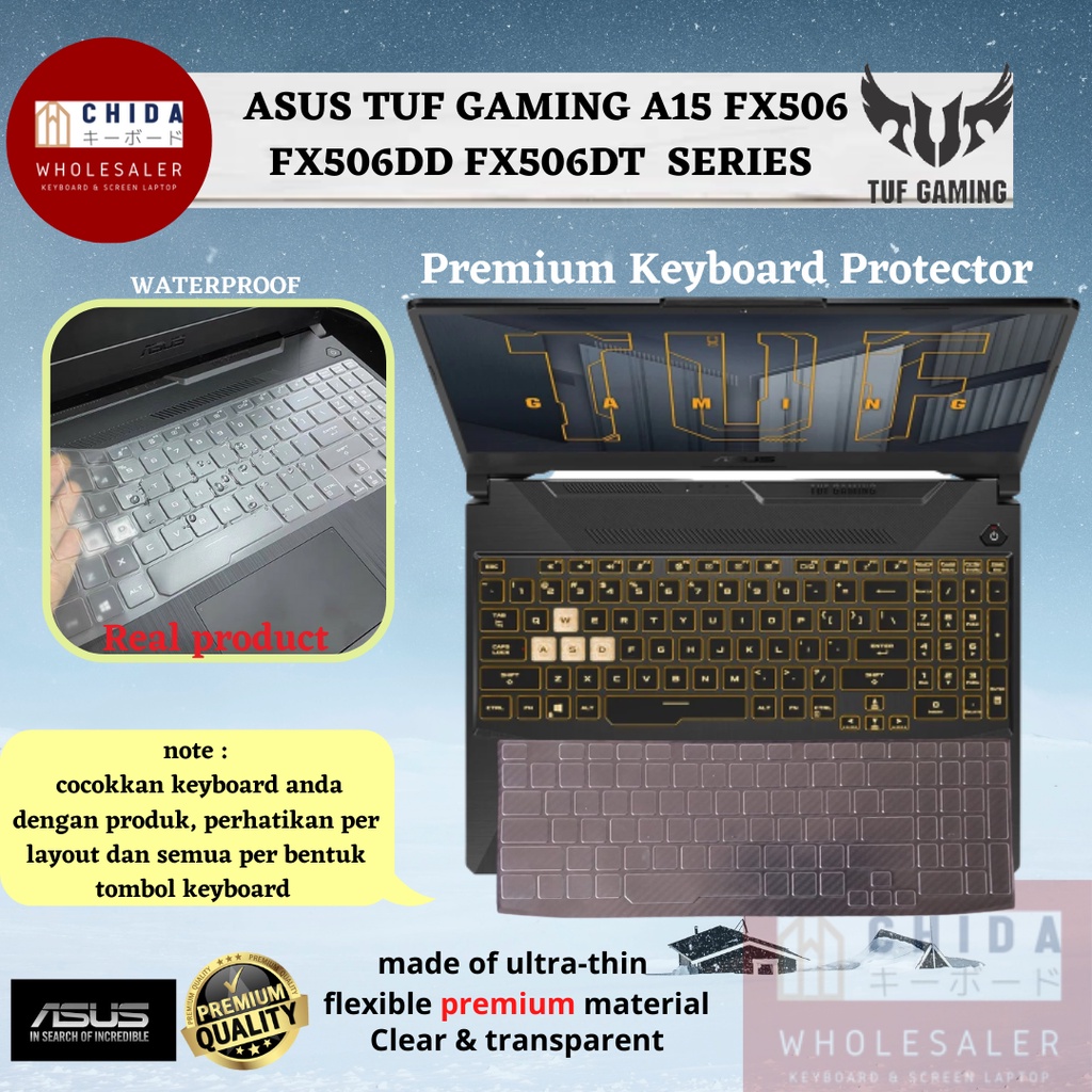Keyboard Protector ASUS TUF GAMING A15 FX506 FX506DD FX506DT SERIES ...