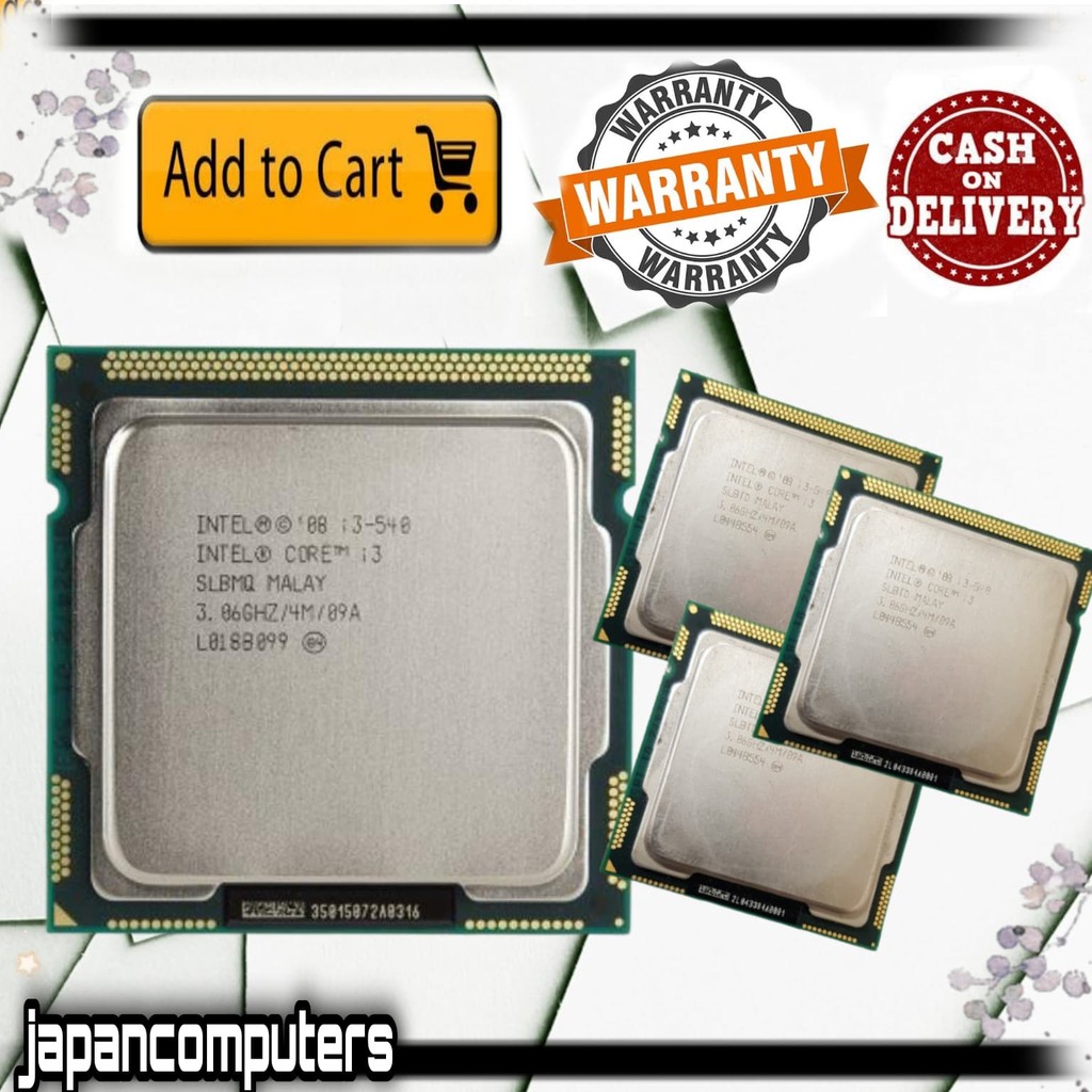 Intel core i3-540 1st gen 3.06ghz processor | Shopee Philippines