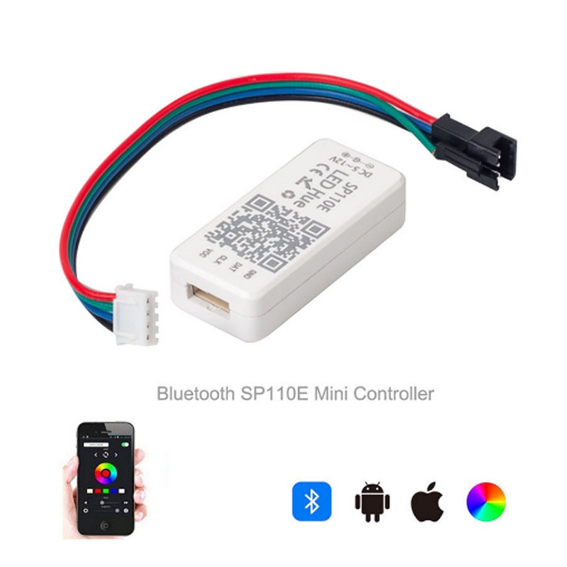 SP110E Bluetooth Pixel light Controller WS2811 WS2812B ws2812 dimmer ...