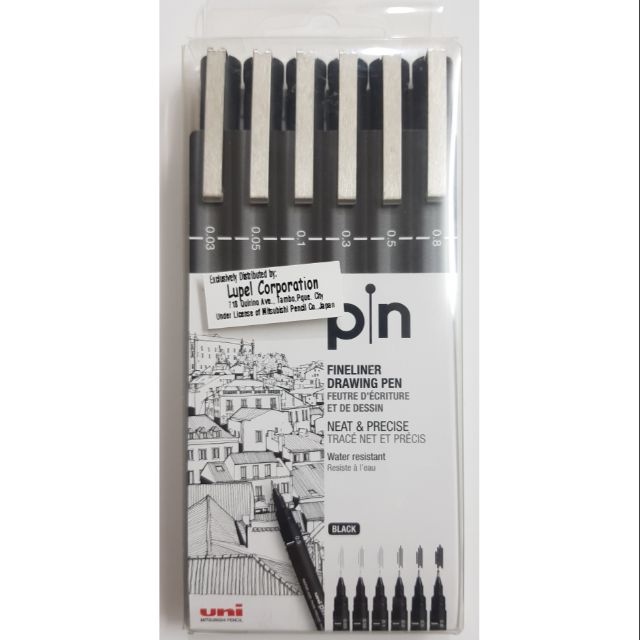 Unipin Fineliner set of 6 | Shopee Philippines