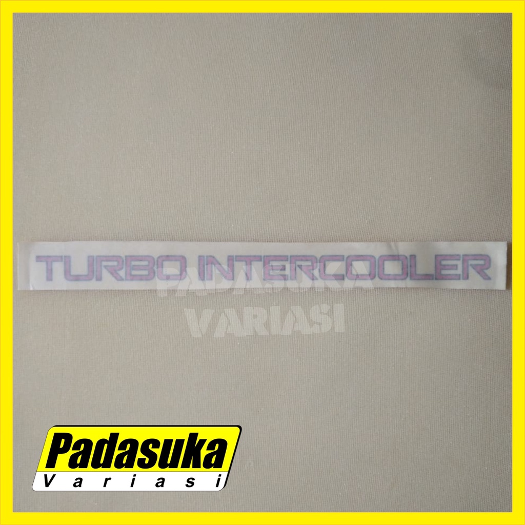 Original Turbo Intercooler Intercoller Sticker Original Front Canter ...