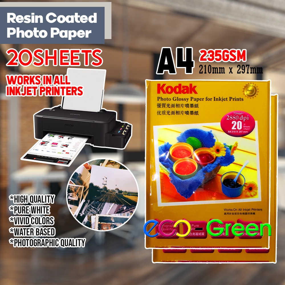 Kodak RC Linen woven Satin Rough Satin Glossy Photo paper water proof ...