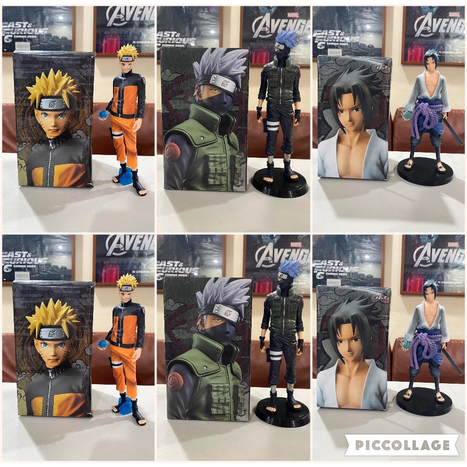 NARUTO GRANDISTA COLLECTIBLE TOY FIGURE - NARUTO, SASUKE, KAKASHI ...