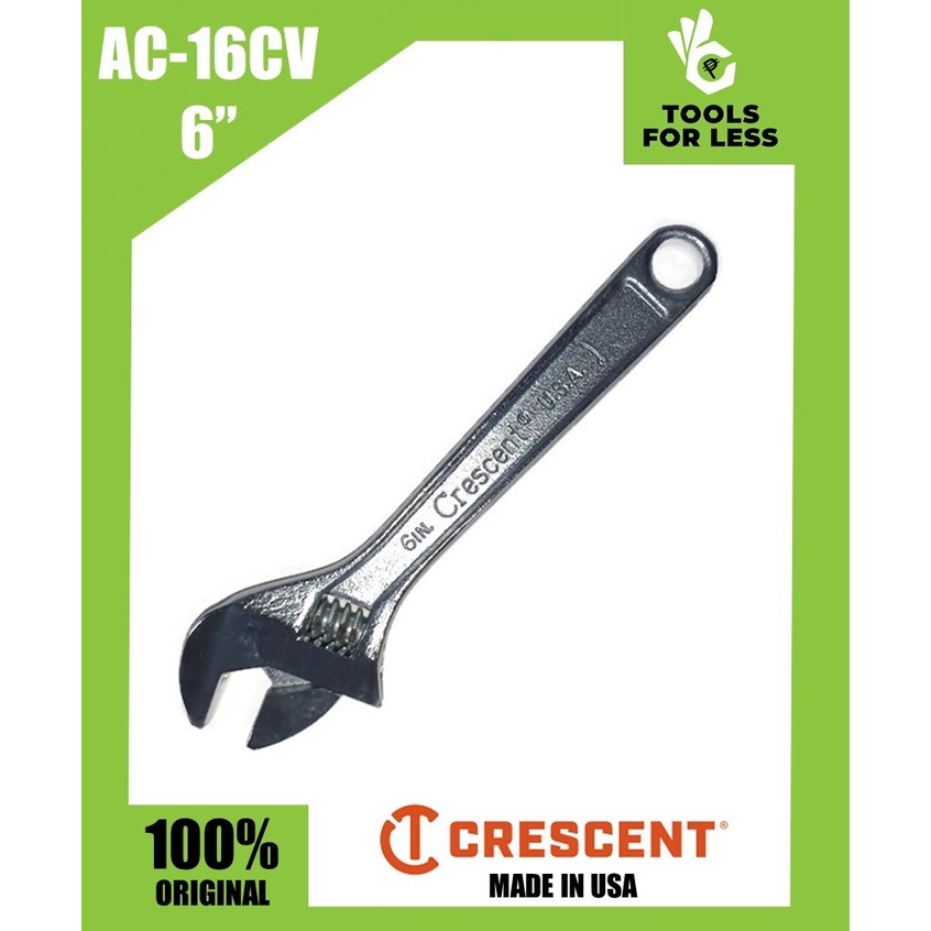 Crescent Heavy Duty Chrome Adjustable Wrench 6 inches AC-16V | Shopee ...