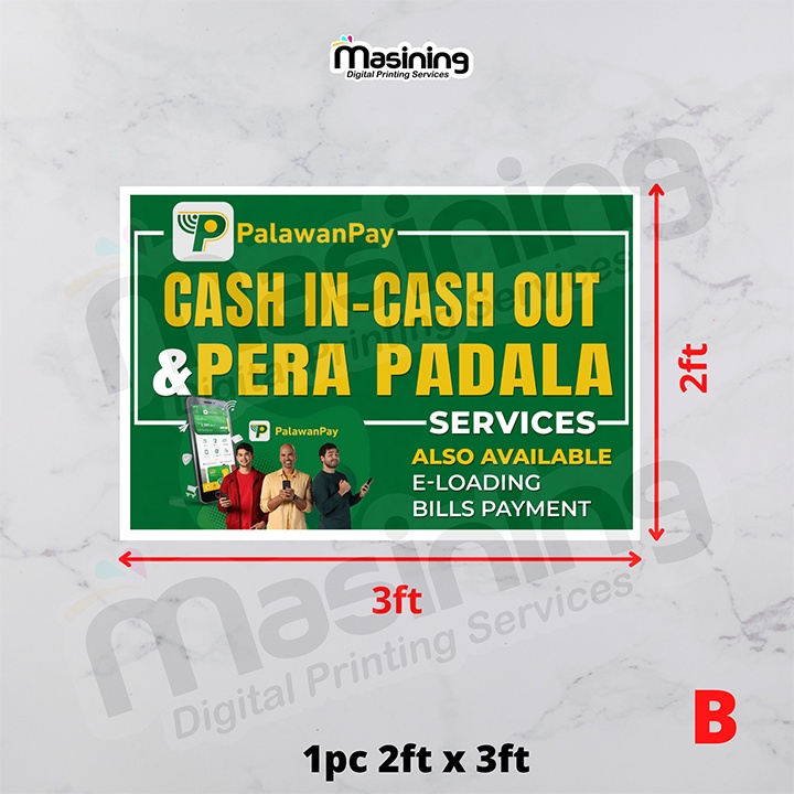 Business Tarpaulin - Palawan Pay 3ft x 2ft / 1.5ft x 2ft | Shopee ...