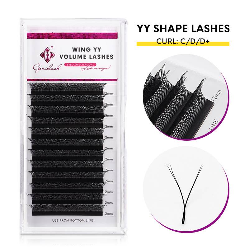 Genielash YY Shape Eyelash Extensions 12Rows 0.07 C/D/D+ Curl ...