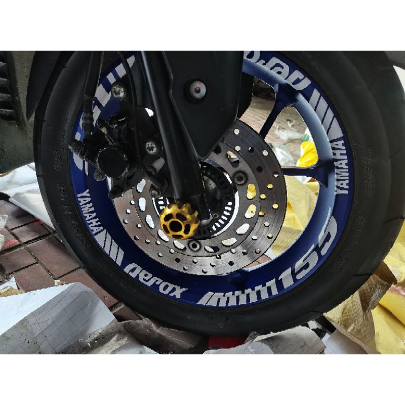 Yamaha aerox 155 rim decals sticker,, Reflectorize sticker | Shopee ...