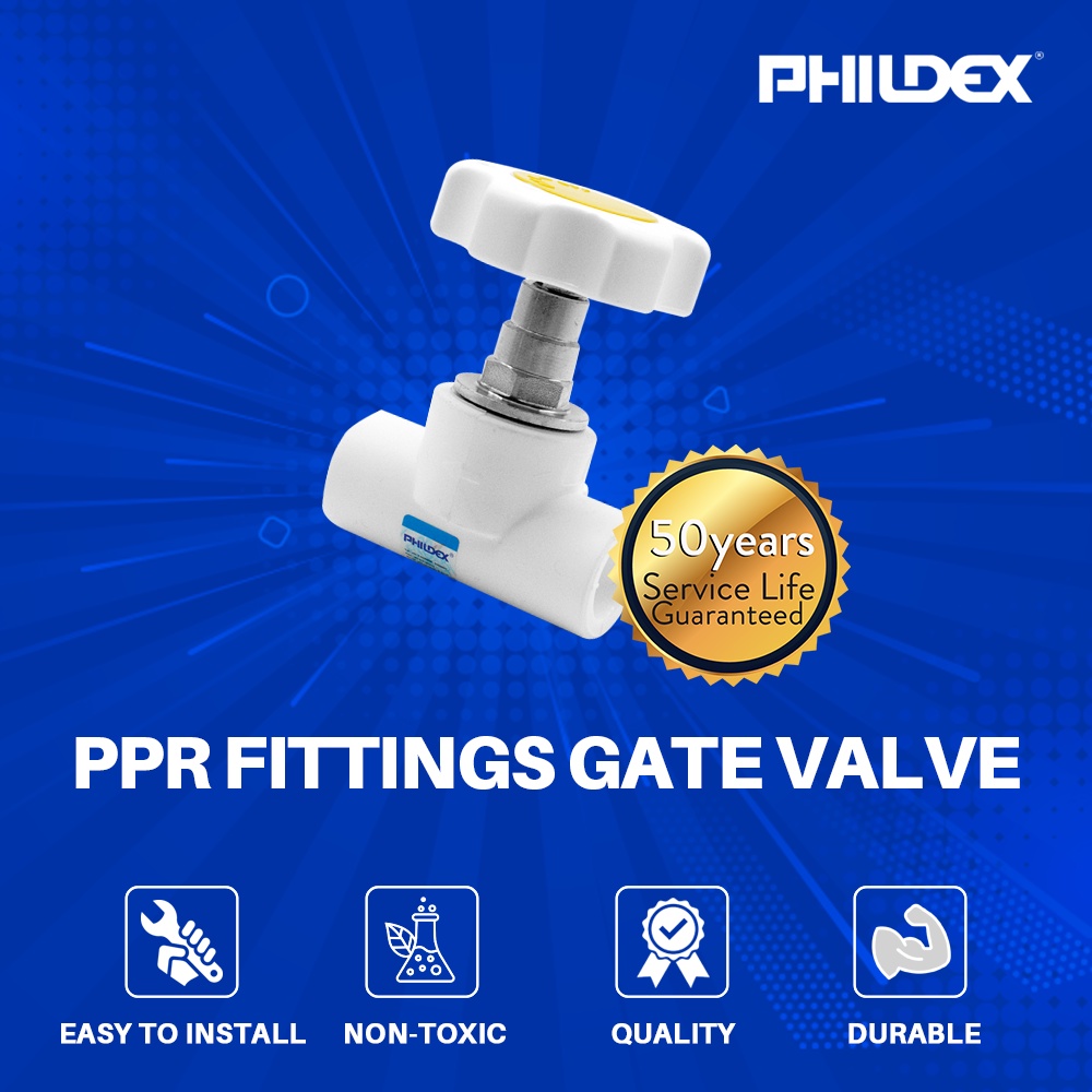 PHILDEX PPR Fittings Gate Valve | Shopee Philippines