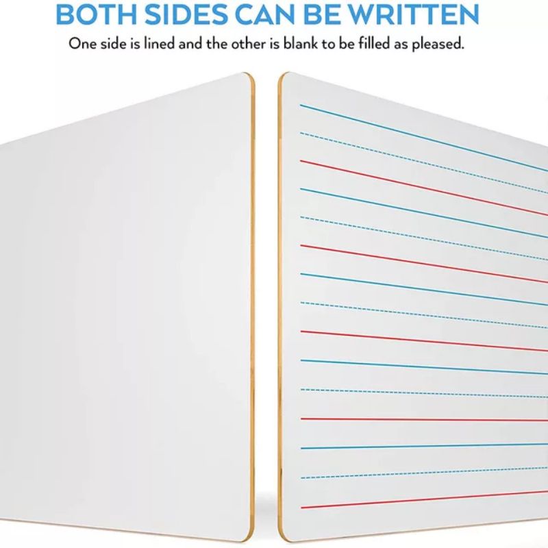 Double Sided Lined White Board Dry Erase Lap Board Whiteboard and ...