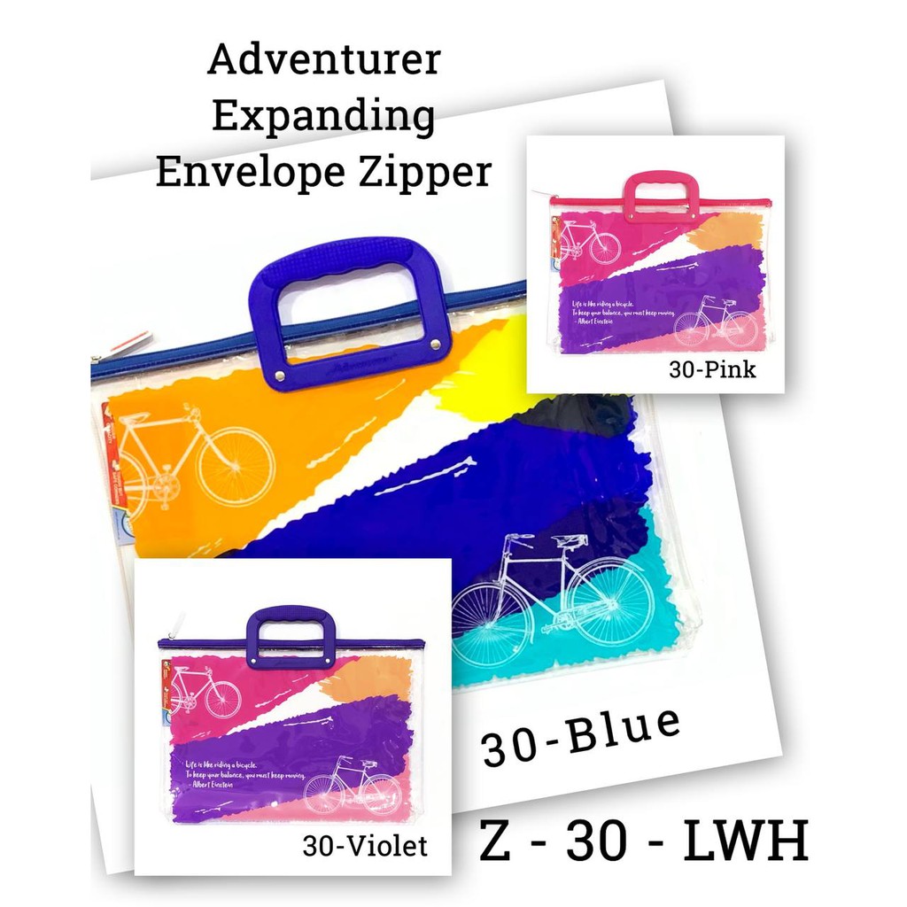Adventurer Expanding Plastic envelope Zipper Z-30-LWH | Shopee Philippines Adventurer Expanding Plastic envelope Zipper Z-30-LWH | Shopee Philippines