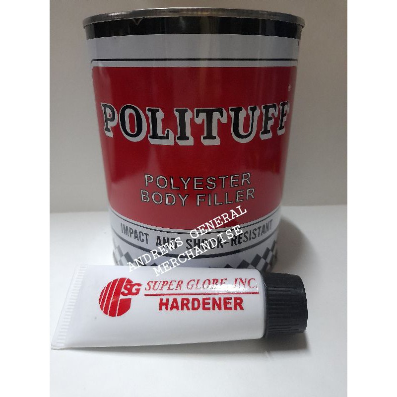 POLITUFF POLYESTER BODY FILLER WITH HARDINER | Shopee Philippines