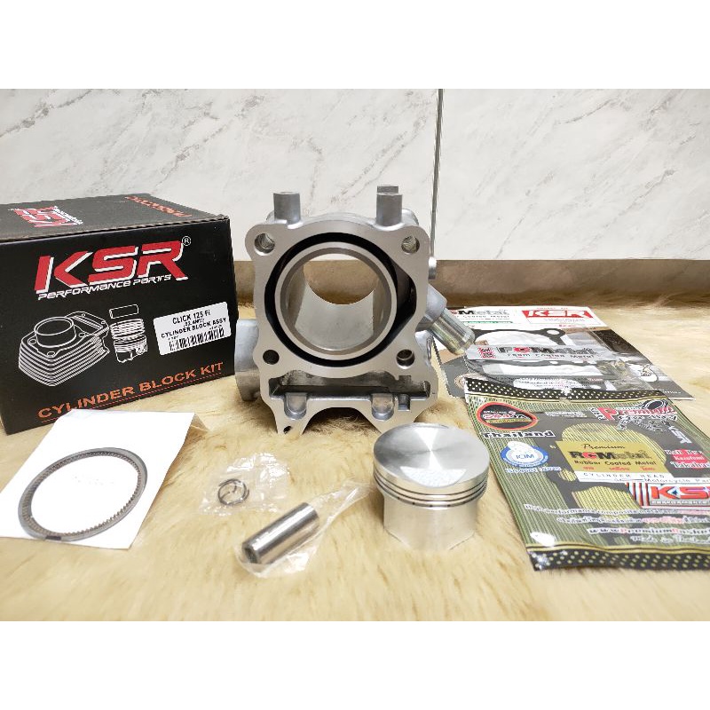 Cylinder Block "Click i 125,Click 125i" (V1-V2/52.4MM/STD Size) KSR ...